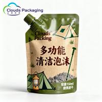 China Custom Printed Shampoo Plastic Spout Pouch 121℃ Reusable Liquid Packaging Bag for sale