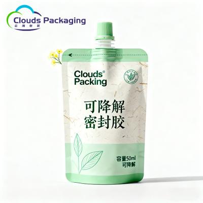 China Custom Logo PE Spouted Pouches For Liquid Drinks Milk Tea Packaging for sale