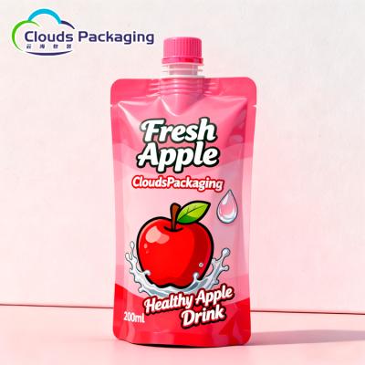 China Customized Plastic Spouted Stand Up Pouch Drinks Fruit Juice Packaging for sale