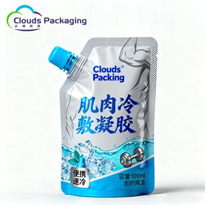 China Food Grade Plastic Spouted Pouches Freeze Gel Jelly Packaging for sale