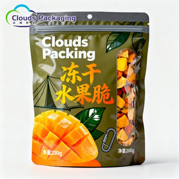 Quality Customization Food Packaging Bags Dried Fruits Mango Snacks Stand Up Pouches for sale