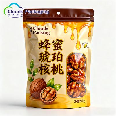 China Heat Seal Stand Up Food Pouches Sugar Nuts Candy Snacks Packaging for sale