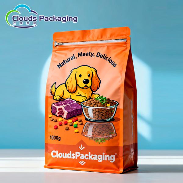 Quality Square Bottom Dog Food Packaging Bag Stand Up Customization for sale