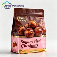 China Custom Logo Flat Bottom Zip Lock Packaging Bags for Hazelnuts Chestnut 121℃ Retort for sale