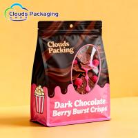 China Custom Printed Flat Bottom Stand Up Pouches for Snacks Blocking Packaging 121℃ Retort for sale