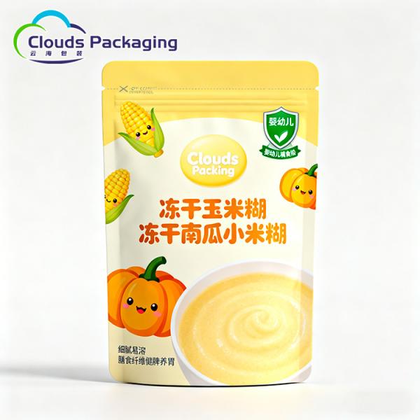 Quality Customization Baby Food Packaging Bags Zip Lock Stand Up Pouches for sale