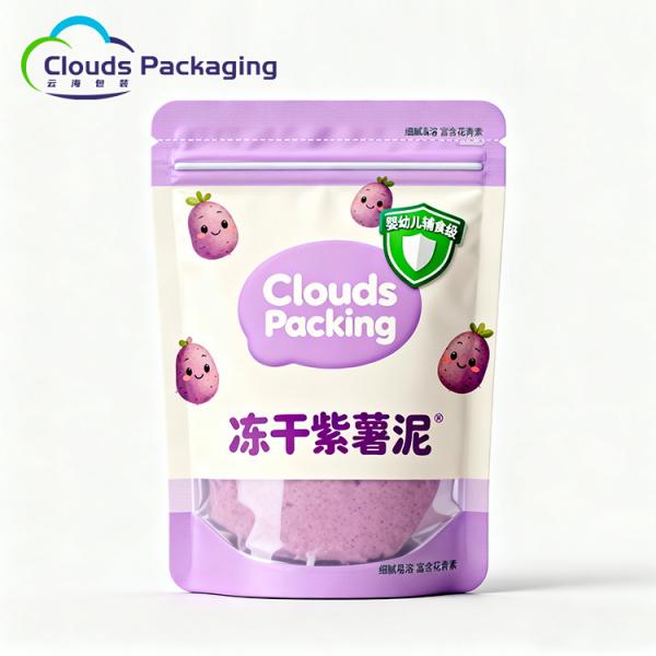 Quality Customization Baby Food Packaging Bags Zip Lock Stand Up Pouches for sale