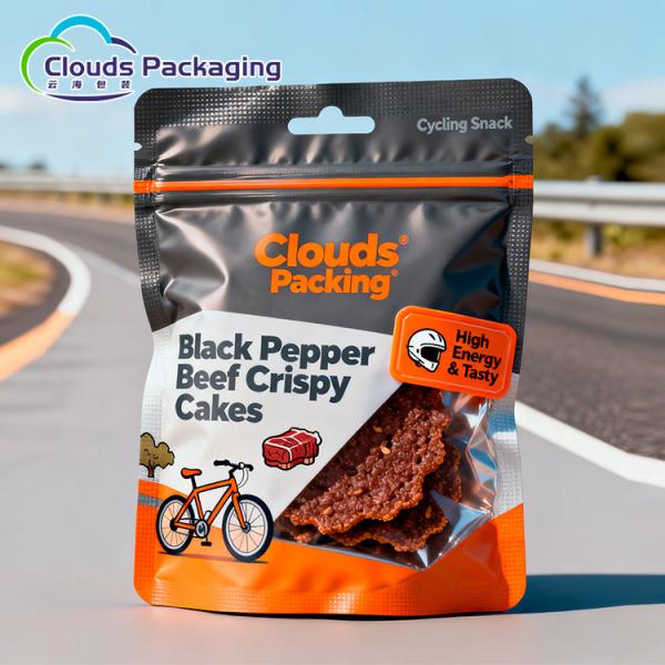 Quality Crispy Snacks Standing Zip Lock Packaging Bags Customization with Window for sale