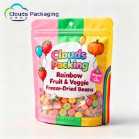 China Custom Colorful Candy Standing Zip Lock Pouch with Window 121℃ Retort for sale