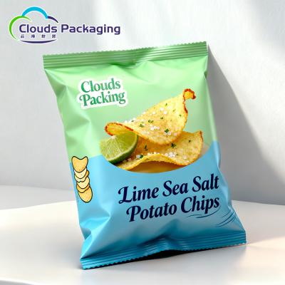 China Potato Chips Crisps Back Seal Pouch Food Grade Custom Printing for sale