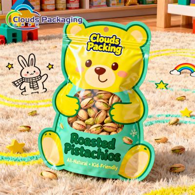 China Dried Food Nuts Special Shape Bags with Zipper Cartoon Animals Shaped for sale