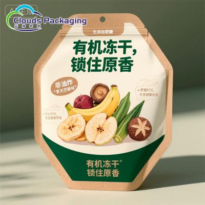 China Stand Up Zipper Pouch With Customized Shape Packaging For Toy Brick Freeze-dried Foods for sale