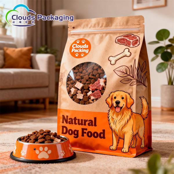 Quality Square Bottom Dog Treat Packaging Bags Plastic Waterproof Custom Printing for sale