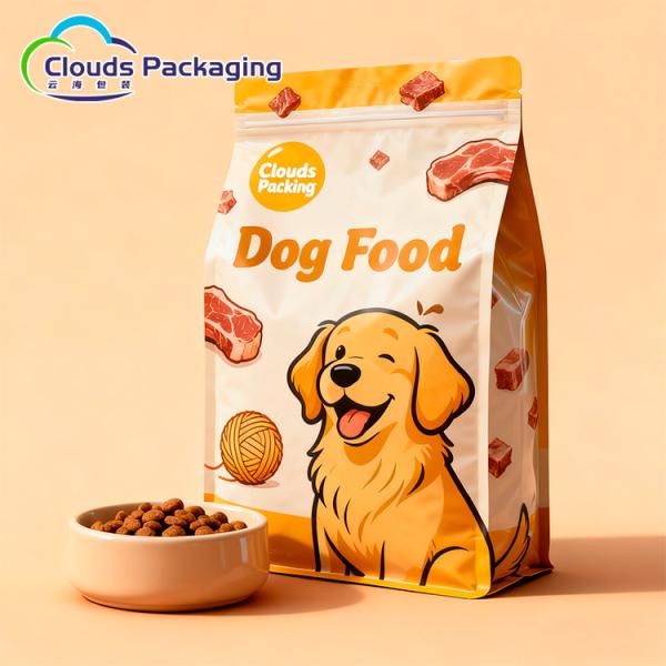 Quality Square Bottom Dog Treat Packaging Bags Plastic Waterproof Custom Printing for sale
