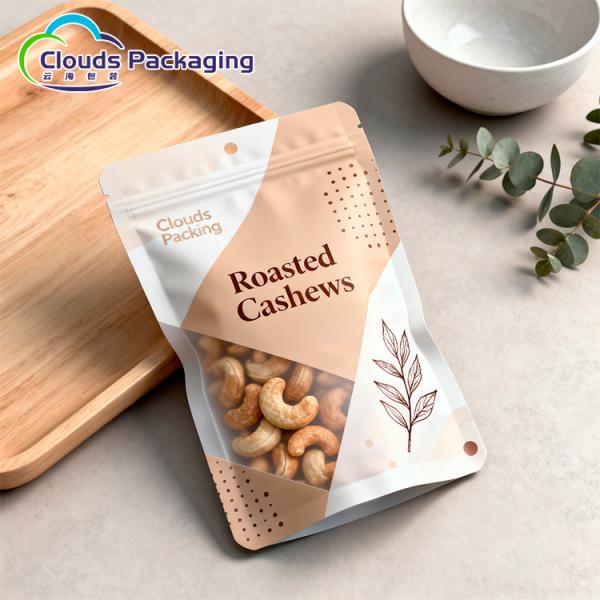 Quality Food Grade Customization Cashews Stand Up Pouches Dried Fruit Nuts Packaging Bag for sale
