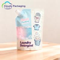 China Custom Printed Laundry Detergent Spouted Pouches with Transparent Window 121℃ Retort Resistant for sale
