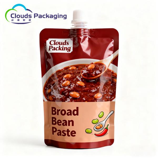 Quality Custom Printed Spout Pouches Standing Packaging Bag for Porridge for sale