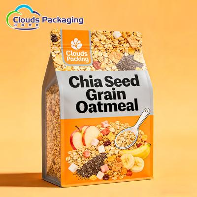 China Zip Lock Silver Mylar Bag Wholesale Custom Food Pouch Flat Bottom Pouch for sale