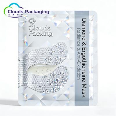 China Durable 3 Side Seal Bags Packaging Pouch Designed for Facial Mask VMPET Material with Secure Closure for sale