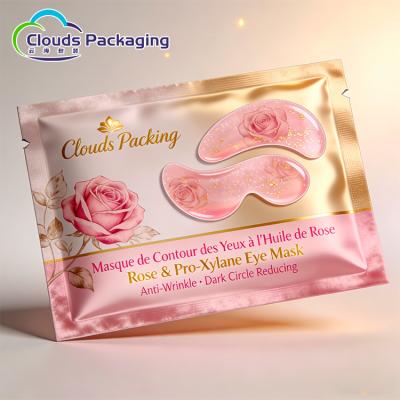 China Custom Three Side Seal Pouch Heat Seal Pouches For Face Masks Packaging Bags for sale