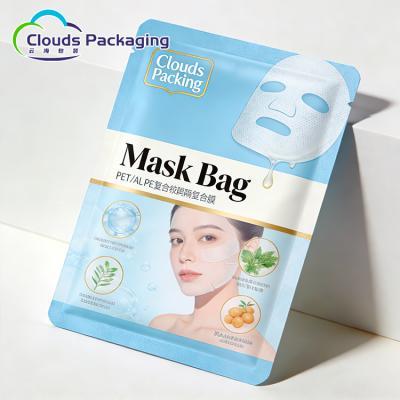 China Aluminum Foil Packaging Bag Pouch Facial Mask Packaging Bags Heat Seal Sachet Plastic Bags for Face Masks for sale
