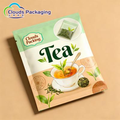 China Portable Food Grade Tea Sachet Plastic Bag Custom Logo Printing Heat Seal Disposable Package Bag for sale