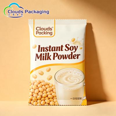 China Custom Logo Moisture-Proof  Back Sealing Pouches For Powder Disposable Packaging Bags for sale