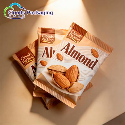 China Custom logo Small Foil Packaging Back Sealing Heat Seal Bag for Trading With Custom Printing Plastic Bags for Nuts for sale