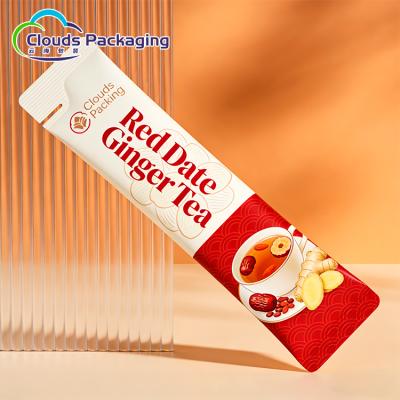 China ECO High-Quality Bag Laminated Custom Back Middle Seal Instant Powder Sachet Packaging Bags Pillow Bag for Milk Powder for sale