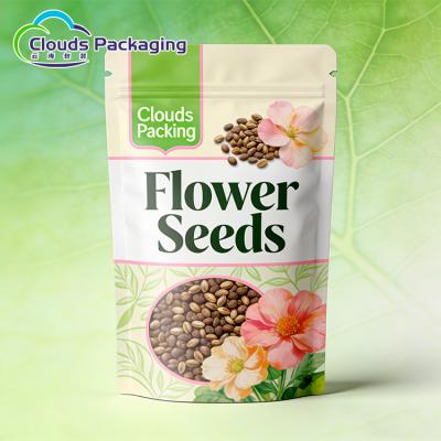 China Seeds Packaging Pouches Self Sealing Plastic Bags Recyclable Packaging Bags for sale