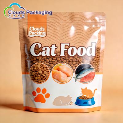 China Food Storage Moistureproof Packaging Bag with Zipper Small Pouches Packaging Bags for Pet Food for sale