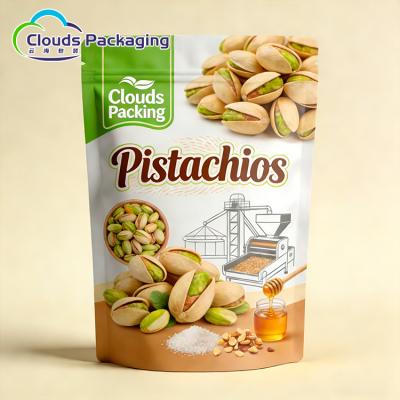 China Snack Food Bags Stand up Sachet Zip Lock Peanut Cashew Plastic Pouch Packaging Bag for Nuts for sale