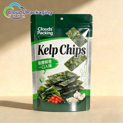 China Food Grade PE Plastic Bags Plastic Aluminum Foil Packaging Pouch For Seaweed Snacks for sale