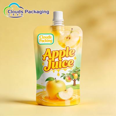 China Customized Printing Spout Pouch Juice Beverage Packaging Bag High Barrier Reusable Drink Bag for sale