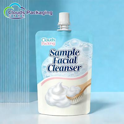 China Cosmetics Samples Spout Pouch 250ml Custom Liquid Flexible Packaging Printing Bag for sale