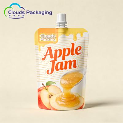 China Wholesale Nozzle Bag Stand-up Spout Pouch Gravure Printing Pouches Food Grade Liquid Packaging Bag for Fruit Jam for sale