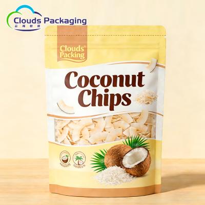 China Snacks Packaging Bag with Window Food Grade Foil Bags Custom Printing Stand up Pouch Plastic Packs For Food for sale