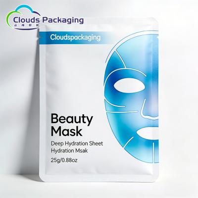 China Custom Matte Plastic Bag Three Side Sealing Mylar Bags Heat Sealed Bags for Mask Moisture Proof Trial Bags for Cosmetics and Gifts for sale