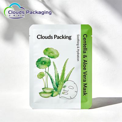 China Custom Printed Anti-odor Heat Seal Packaging Bag Cosmetics Plastic Packaging Mylar Bag 3 Side sealed Flat Bag Aluminum Foil Plastic for sale