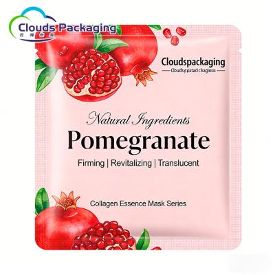 China Hot Sale Custom Plastic Bags Facial Mask and Lotion Packaging Disposable Pouches Beauty Cleaning Eye Cream Three Side Seal Bag Plastic for Cosmetics for sale