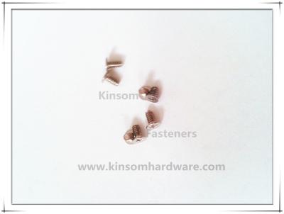 China SUS Cross recessed flat head electrical tiny screw for watch，Telephone assembly for sale
