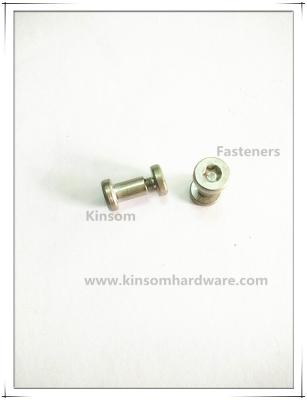 China Six-lobe torx flat head semi-tubular rivets and screws,combination female-male screws for sale