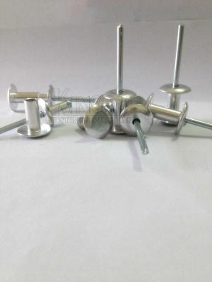 China Aluminum 5052 blind rivets 1018 mandreal pin nail assembly with semi tubular rivets for sale
