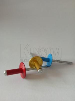 China Aluminum color blind rivets mandreal pin nail mate rivets for sale
