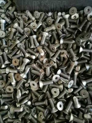 China Flat head socket cap screw  alloy steel hexagon custom screws for sale