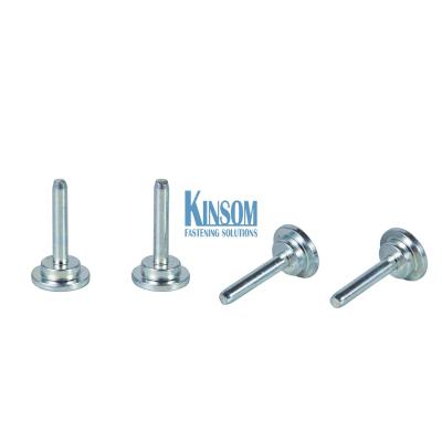 China Solid rivets with flate head step customized pins fasteners accessories zinc coating for sale