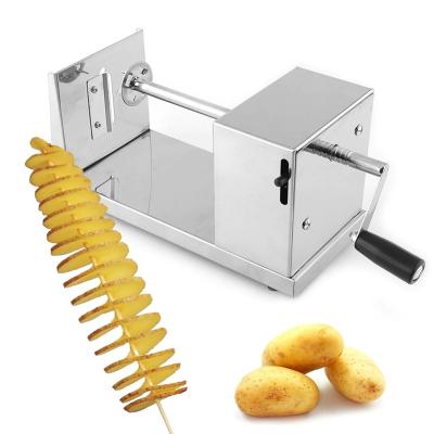 China Professional Manual Potato Spiral Cutter 430 Stainless Steel for sale
