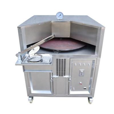 China Automatic Small Rotary Bake Arabic Pita Tandoori Lebanese Chapati Naan Tortilla Bakery Oven Arab Bread for sale
