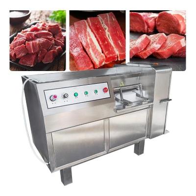 China Multifunctional Automatic Beef Chicken Dicer Frozen Meat Cube Cutting Machine Diced Into Small Cubes for sale