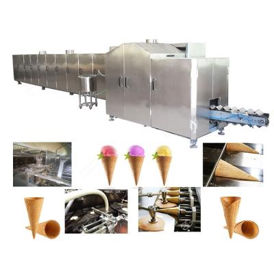 China Automatic Ice Cream Cone Production Line Stainless Steel 6500-7000PCS/H for sale